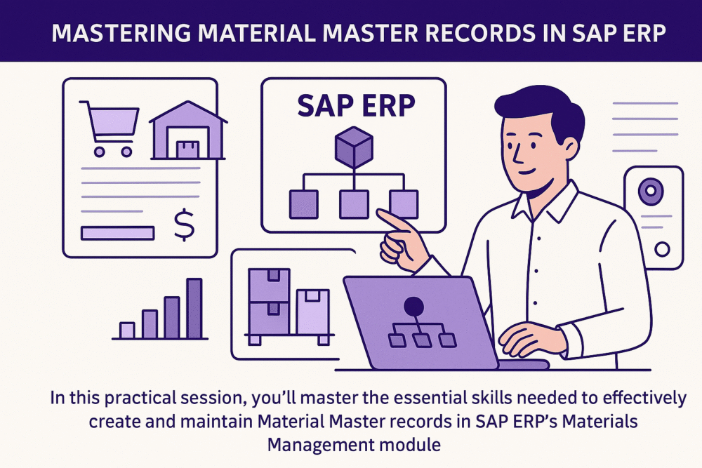 Demonstration: Creating and Managing Material Master Records in SAP ERP ...