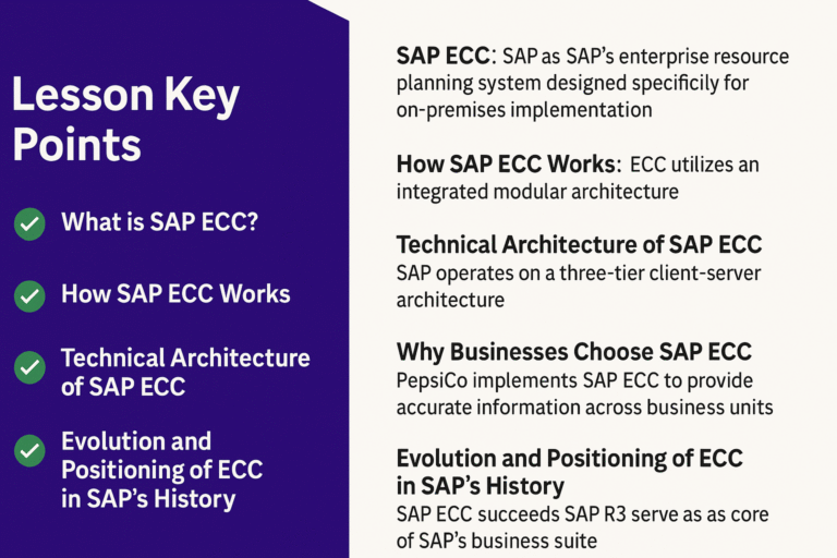 Understanding SAP ERP Central Component (ECC) - Isaac Manuel