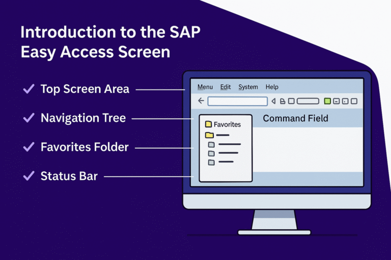 Demonstration: First Look - Navigating the SAP GUI Easy Access Screen ...