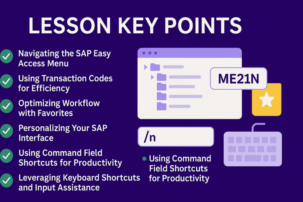 Demonstration: Mastering the SAP Easy Access Menu: Navigation and ...