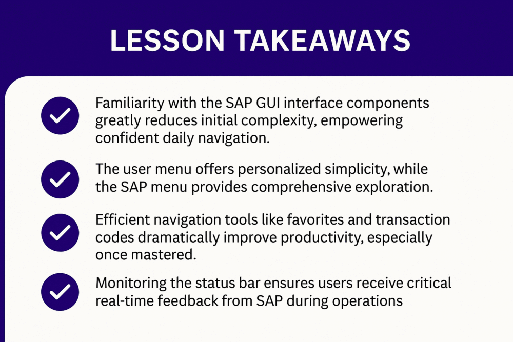 Demonstration: First Look - Navigating the SAP GUI Easy Access Screen ...