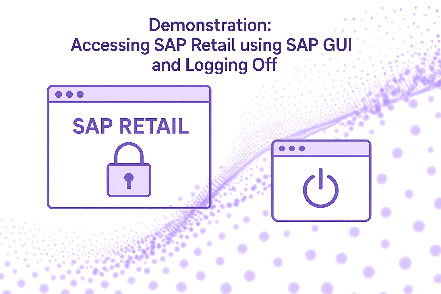 Demonstration: Accessing SAP Retail using SAP GUI and Logging Off ...