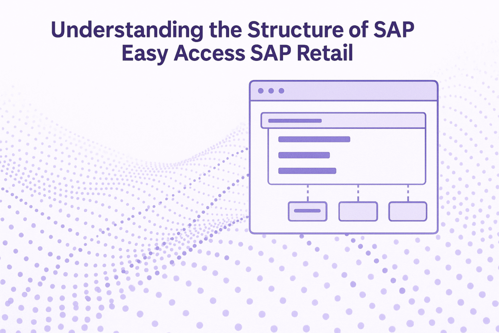 Demonstration: Understanding the structure of SAP Easy Access SAP ...
