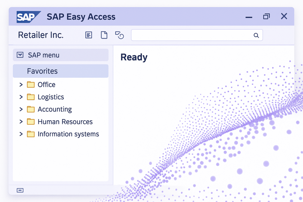 Demonstration: Understanding the structure of SAP Easy Access SAP ...