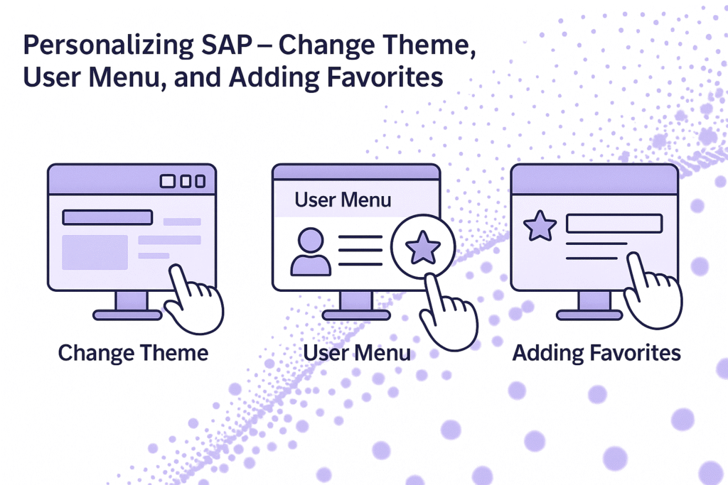 Demonstration: Personalizing SAP: Change Theme, User Menu, and adding ...